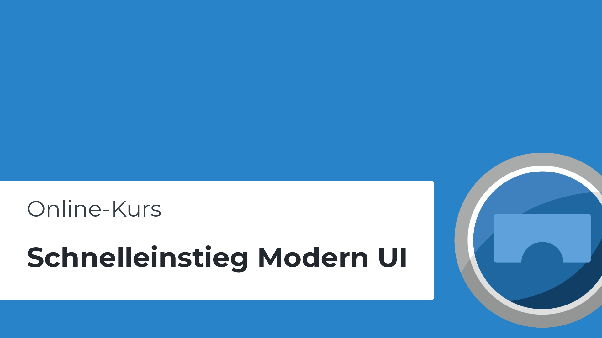 Schnelleinstieg Modern UI – INOSOFT Learn